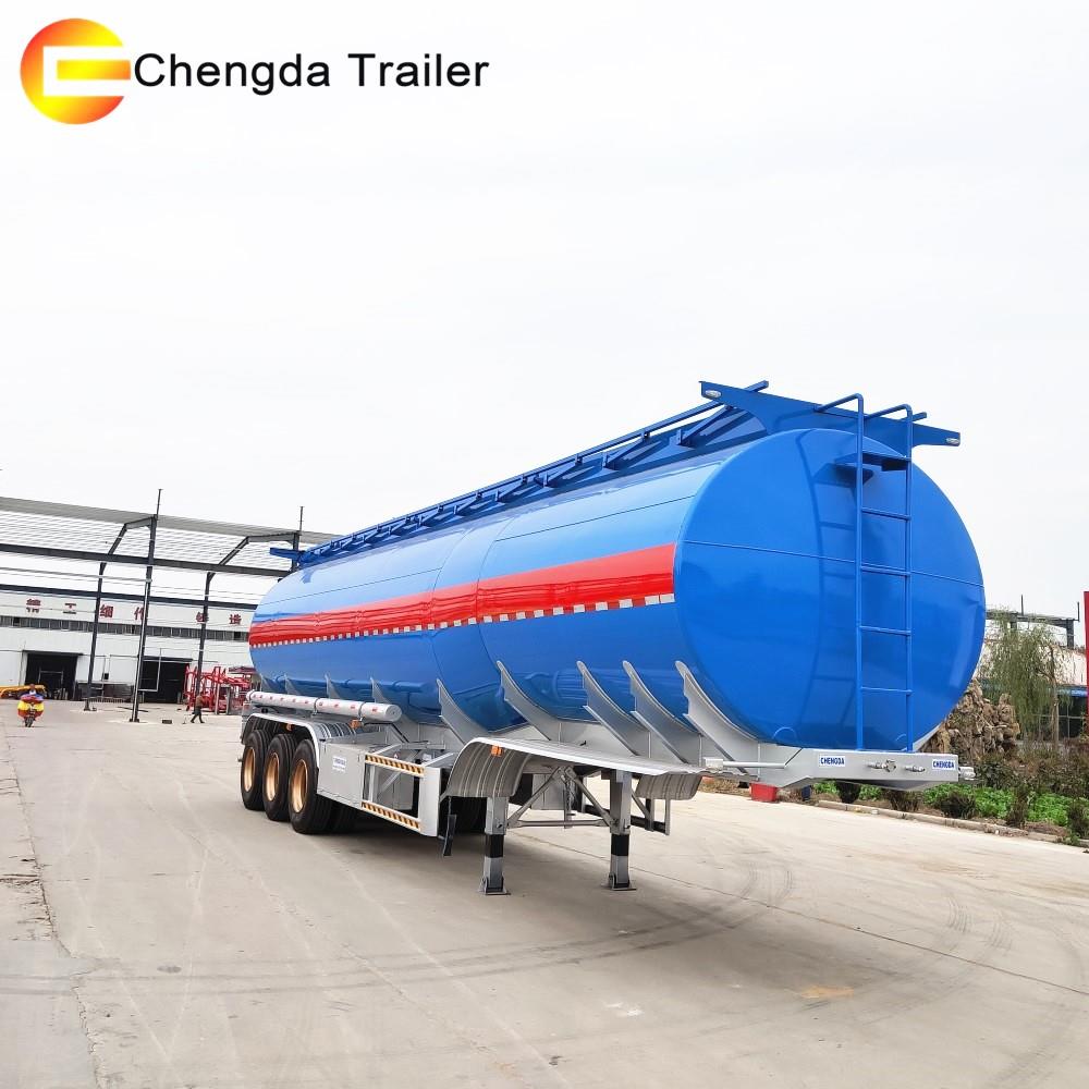 China 3axles 36000L Gasoline Fuel Tanker Semi Trailer Manufacturers and ...