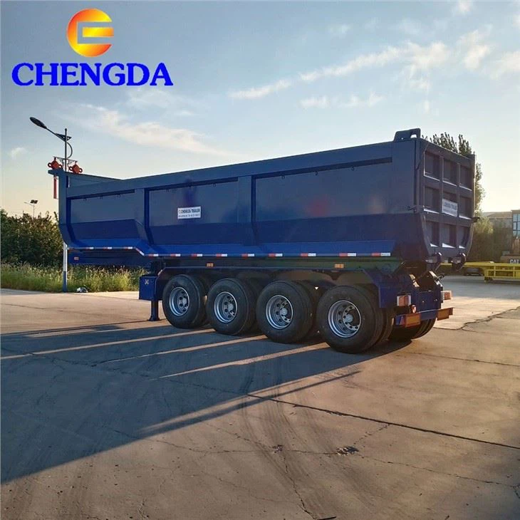 China 100 Ton 4 Axle Dump Trailer Manufacturers and Factory - Price ...