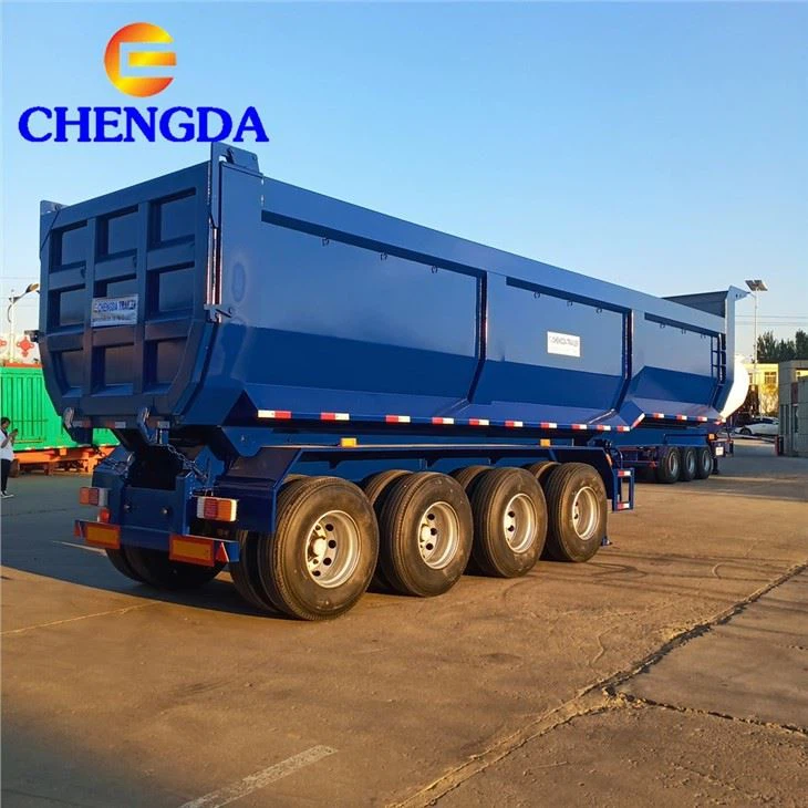 China 100 Ton 4 Axle Dump Trailer Manufacturers and Factory - Price ...